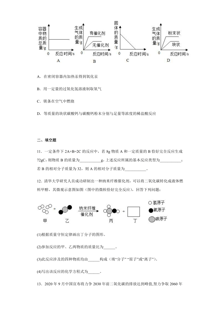 2023年中考化学专题训练——有关化学方程式的计算(含解析)-21世纪教育网 2023年中考化学专题训练——有关化学方程式的计算(含解析)-21世纪教育网